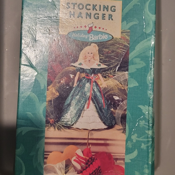Barbie | Holiday | Barbie Holiday Stocking Hanger Teal And White | Poshmark